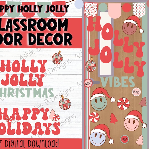 Classroom Door Decorations for Christmas - Etsy