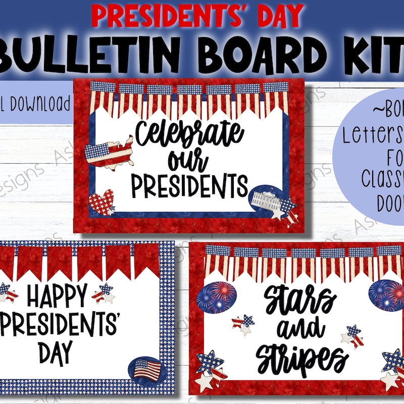 Presidents Day Bulletin Boards - Etsy