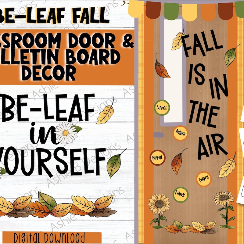 Be Leaf in Yourself Bulletin - Etsy