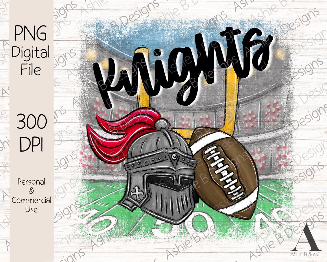 Knights Football PNG, Red Knights Football Distressed T-shirt Design ...