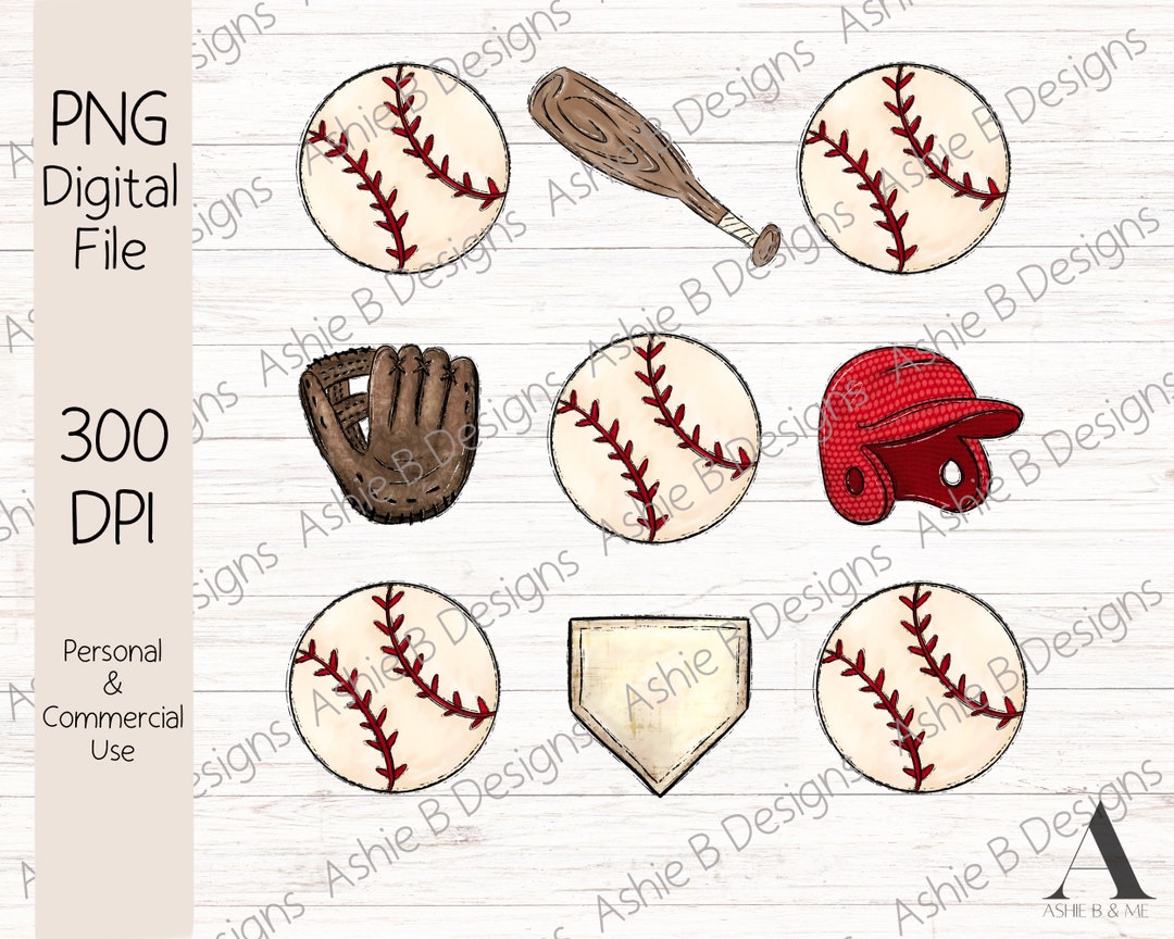 Baseball PNG, Baseball Collage Tshirt Design, Digital Download, DTF ...