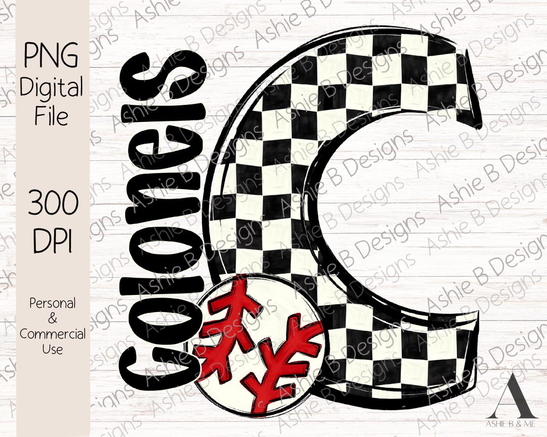 Colonels Baseball PNG, Colonels Monogram Team Mascot Tshirt Design ...
