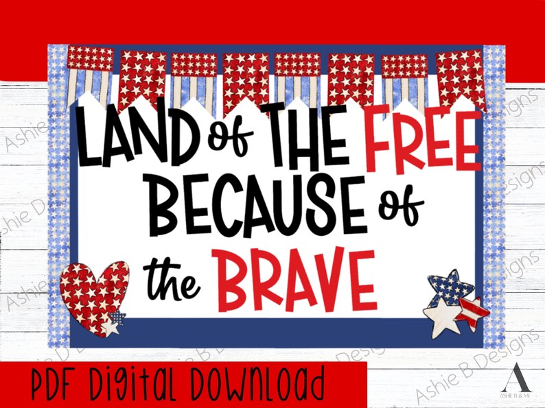 Veterans Day Classroom Bulletin Board, Classroom Decorations, Patriotic ...