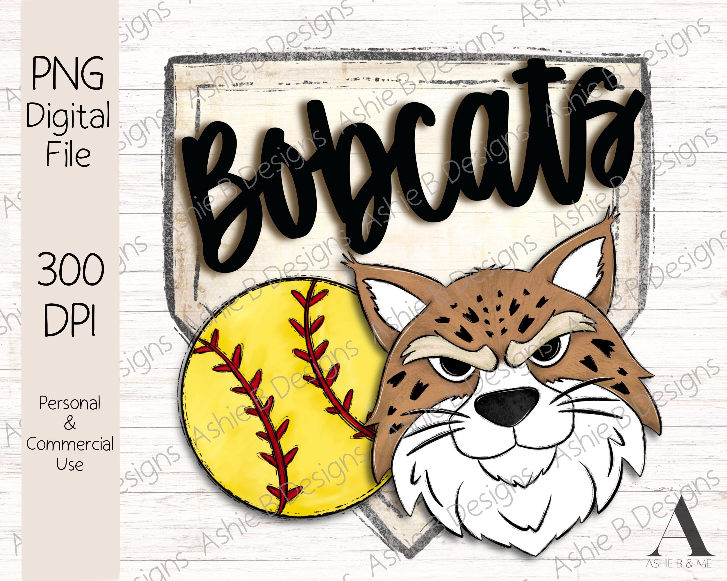 Bobcats Softball PNG, Softball Tshirt Design, Sublimation, Digital ...