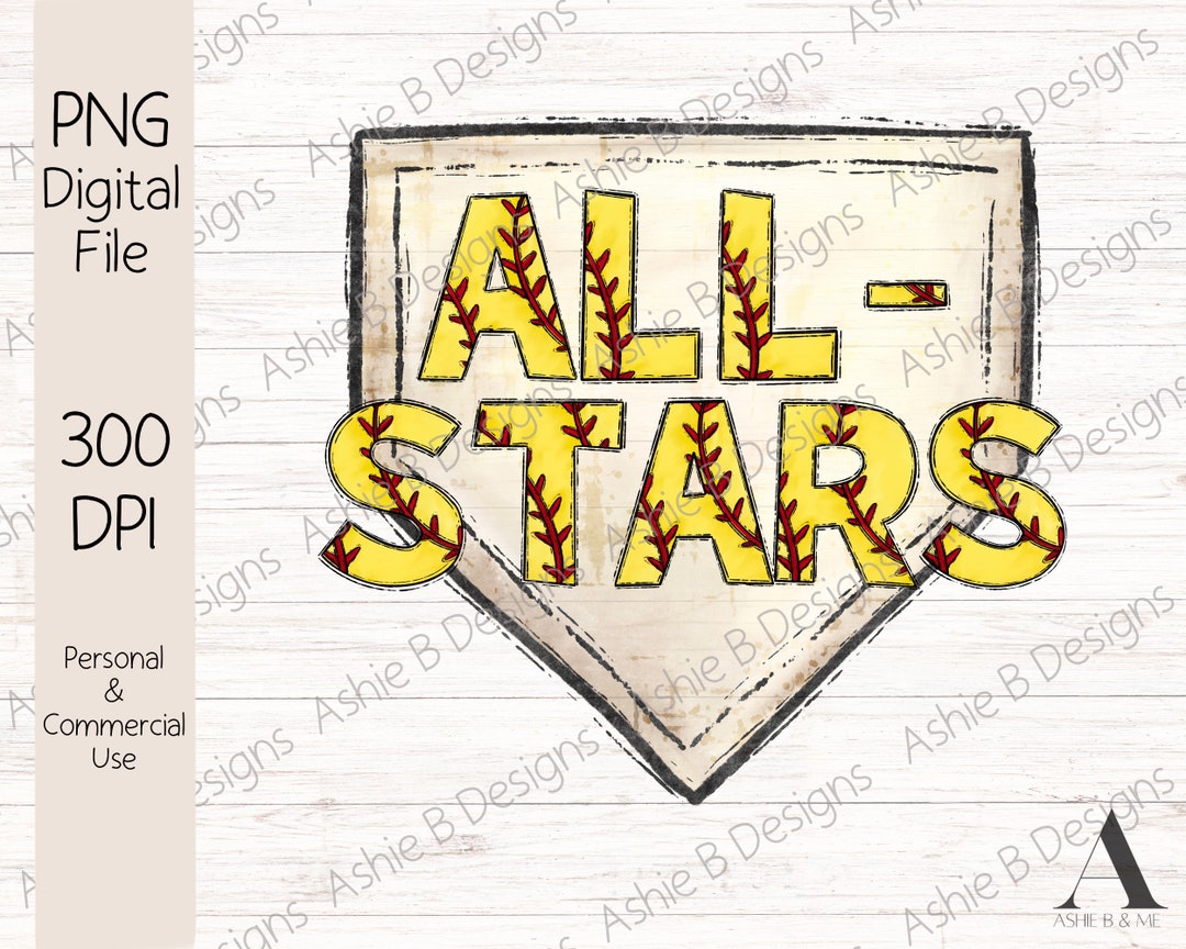 Softball All-stars PNG All-stars Softball PNG Softball - Etsy