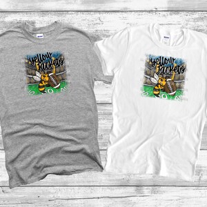 Yellow Jackets Football PNG, Distressed Yellow Jackets T-shirt Design ...