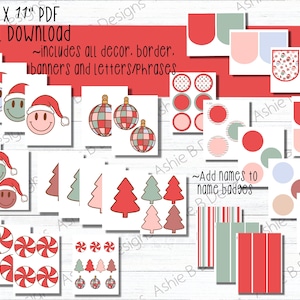 Classroom Door Decor, Jolly Christmas Vibes, Happy Holidays, Bulletin ...