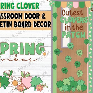 Classroom Door Decor, Cutest Clovers in the Patch Bulletin Board ...