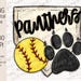 Panthers Softball PNG, Panther Paw Tshirt Design, Sublimation, Digital ...