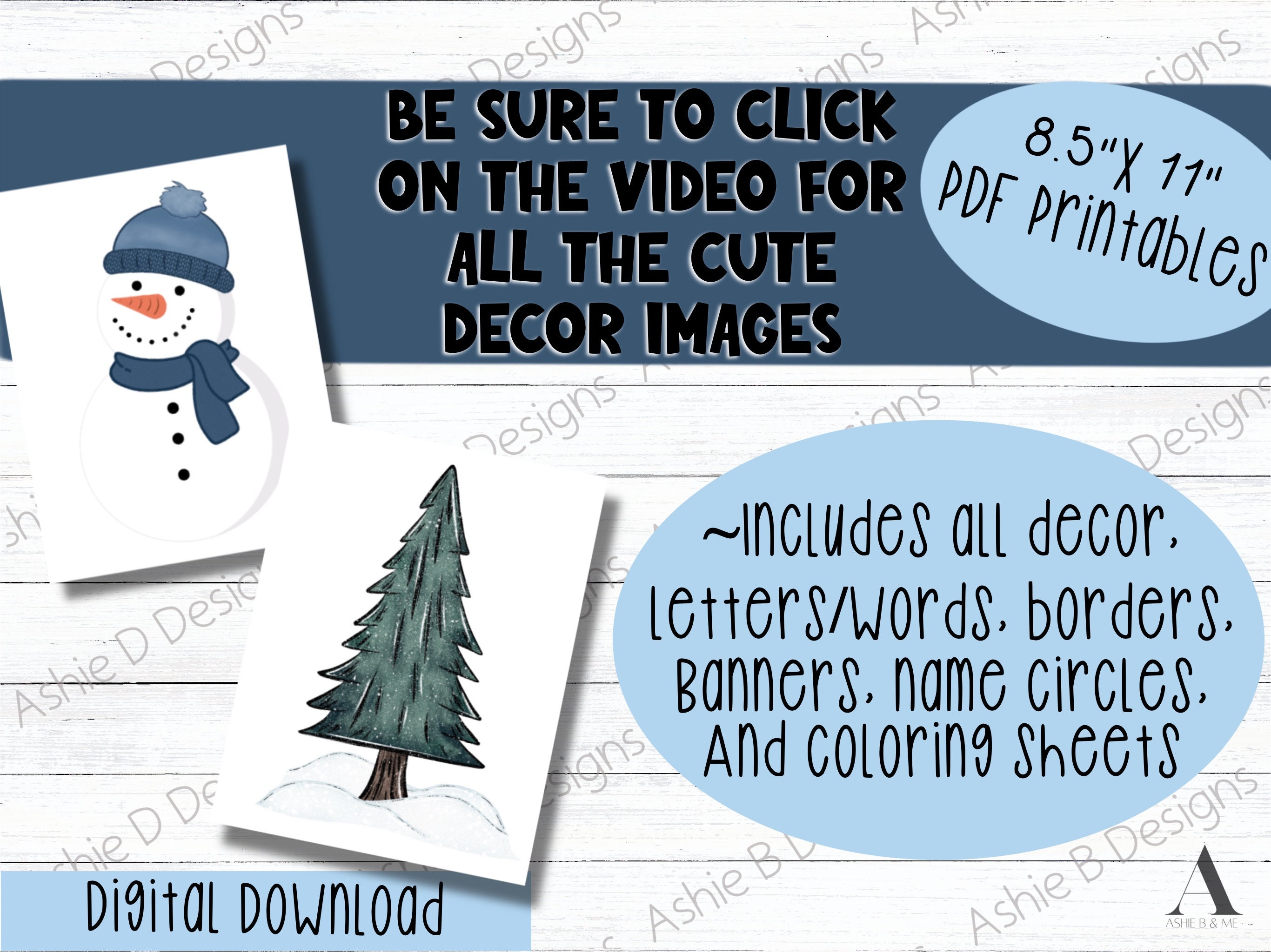 Classroom Door Decor, Winter Vibes Bulletin Board, Printable PDF ...