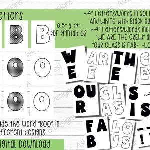 Classroom Door Decor, We Are the Boo Crew, Halloween Bulletin Board Kit ...