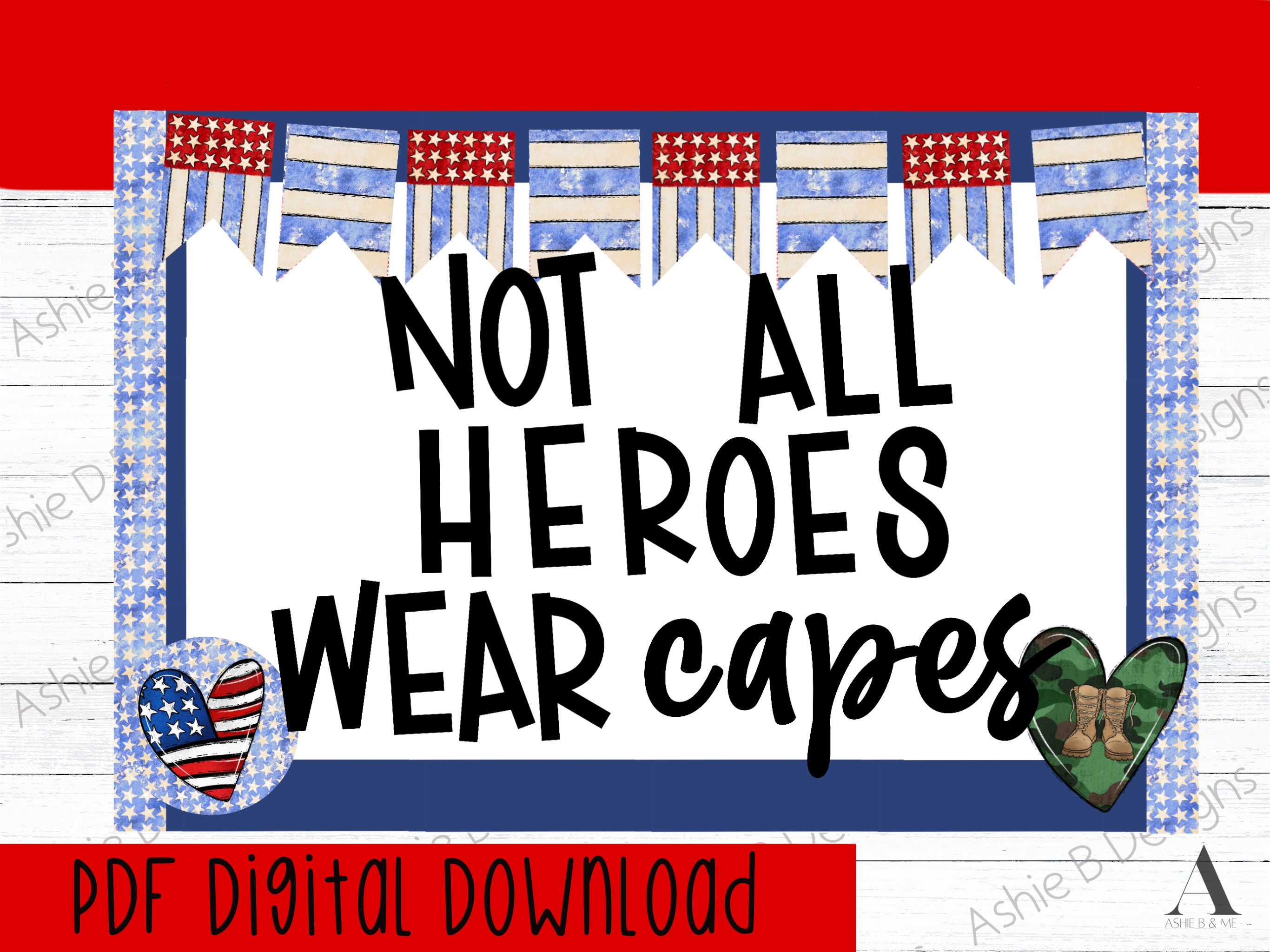 Veterans Day Classroom Bulletin Board, Classroom Decorations, Patriotic ...