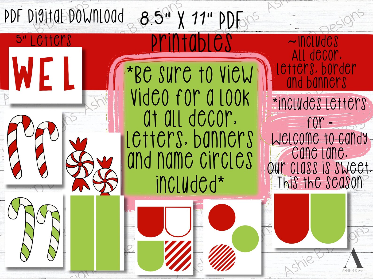 Classroom Door Decor, Candy Cane Lane Christmas Bulletin Board Kit, Our ...