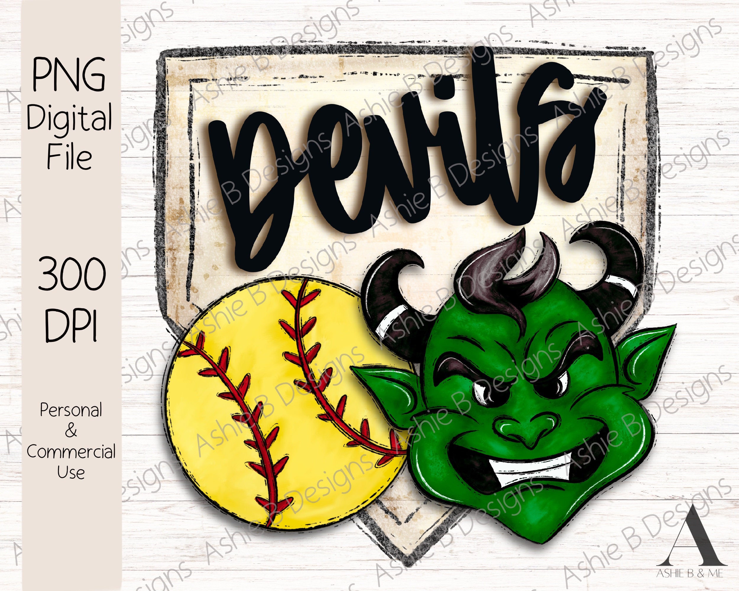 Devils Softball PNG, Green Devils Softball Sweatshirt Design ...