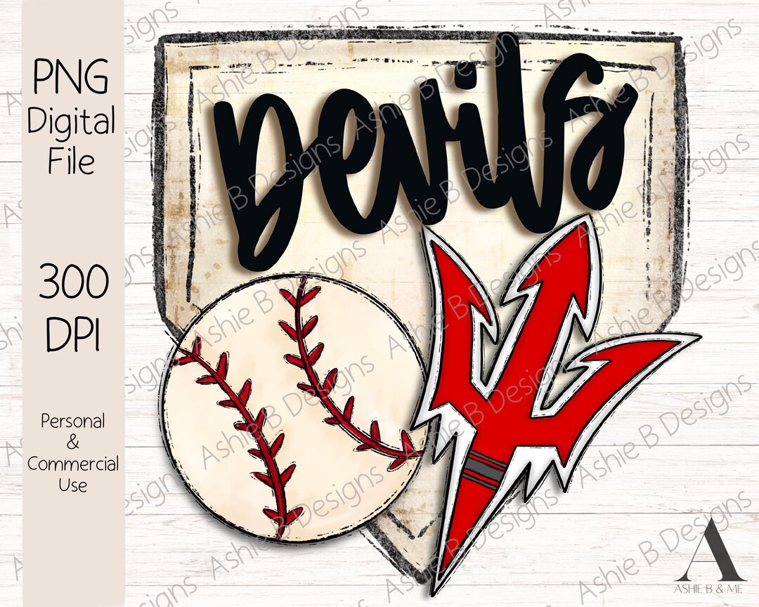 Devils Pitchfork Baseball PNG, Red Devils Pitchfork Baseball Tshirt ...