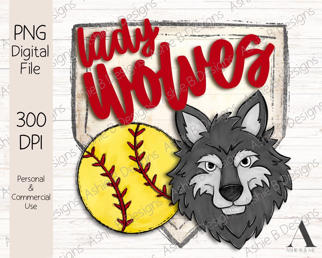 Wolves Softball PNG, Softball Tshirt Design, Digital Download - Etsy