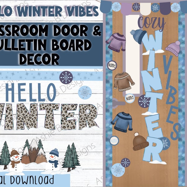 Winter Door Decor - Etsy