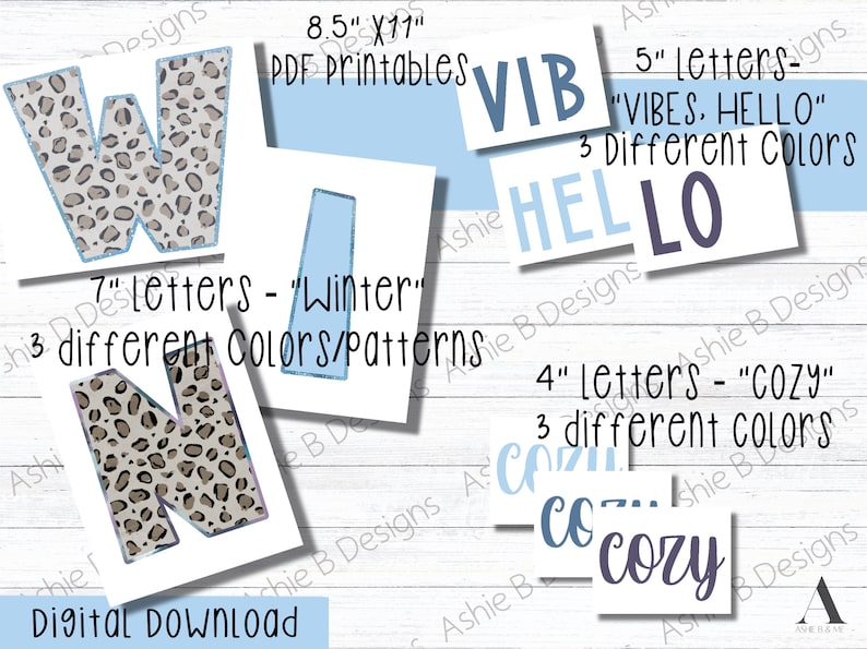 Classroom Door Decor, Winter Vibes Bulletin Board, Printable PDF ...