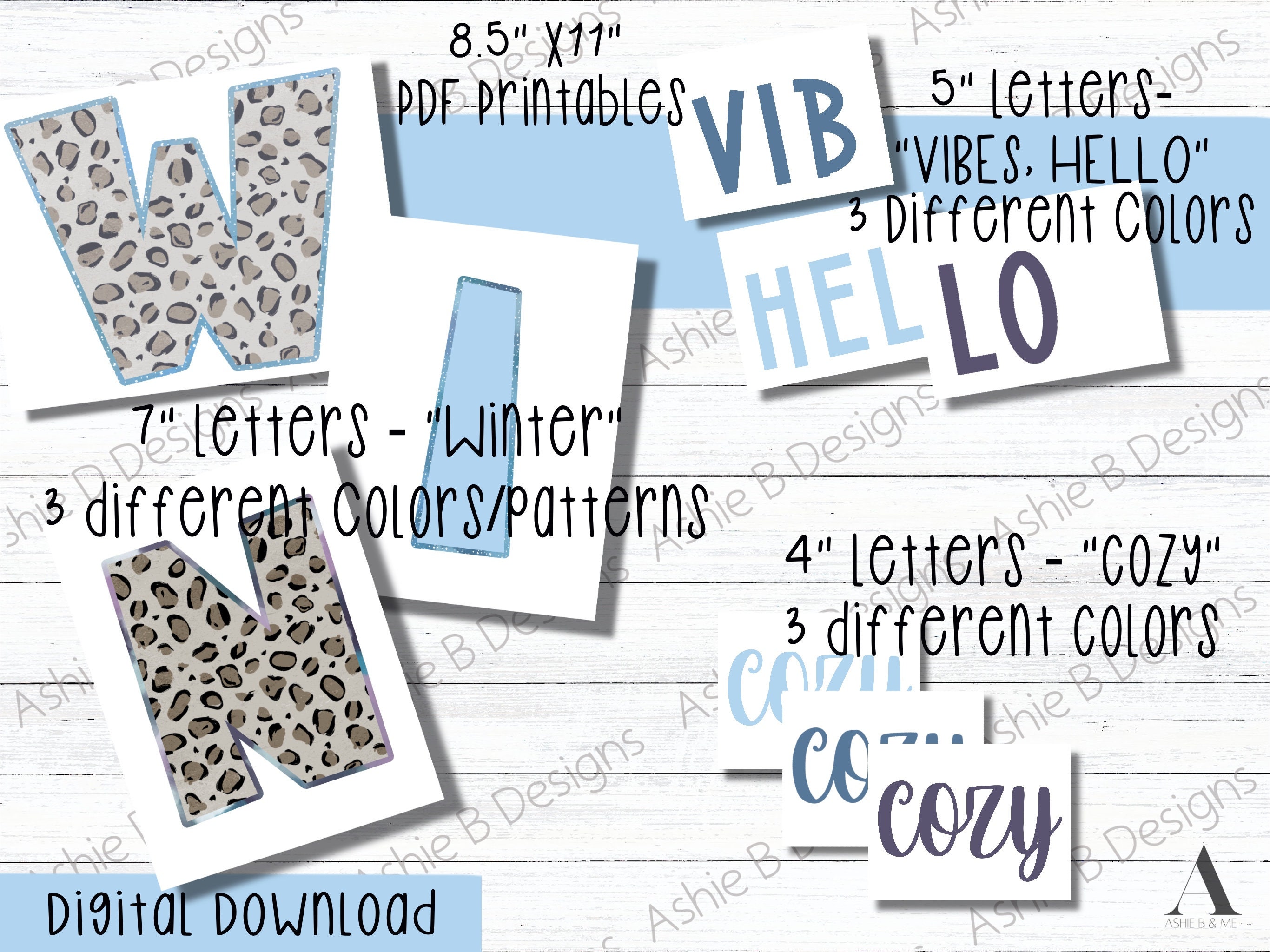 Classroom Door Decor, Winter Vibes Bulletin Board, Printable PDF ...