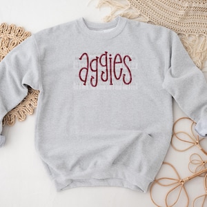 Hand Lettered Doodle Aggies PNG, Maroon Aggies Tshirt Design, Digital ...