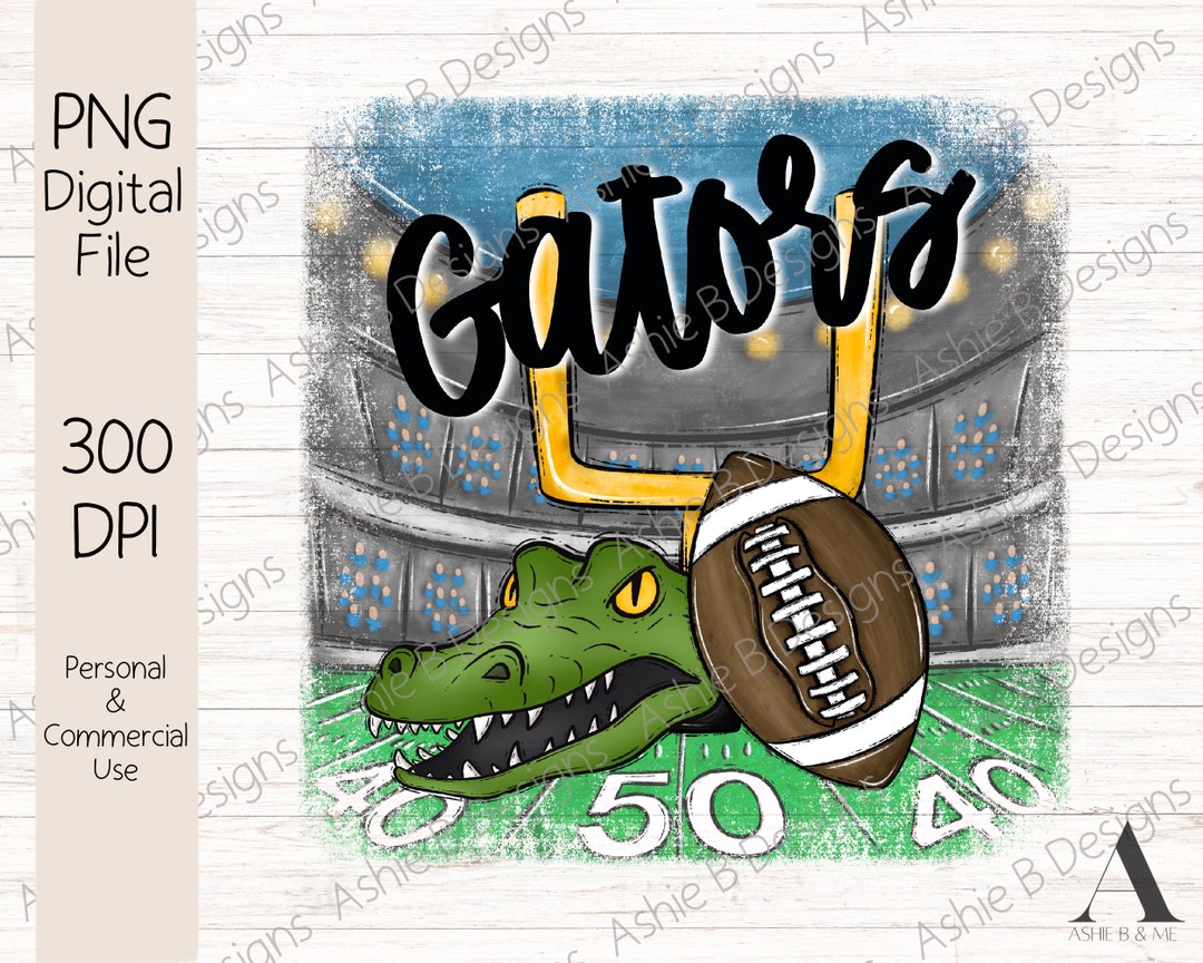 Gators Football PNG, Football Field T-shirt Design, Digital Download - Etsy