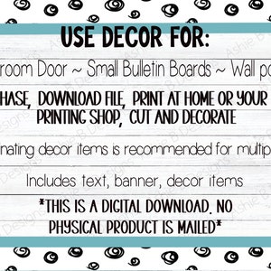 Classroom Door Decor, We Are the Boo Crew, Halloween Bulletin Board Kit ...