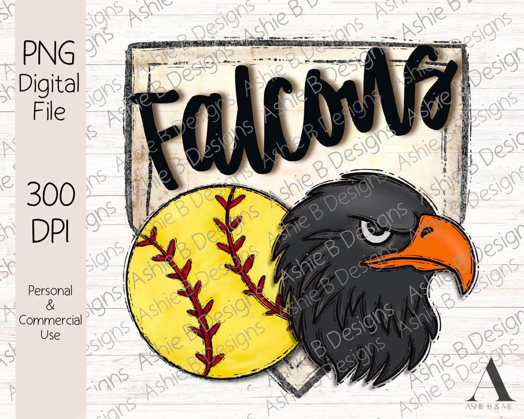 Falcons Softball PNG, Softball Tshirt Design, Digital Download - Etsy