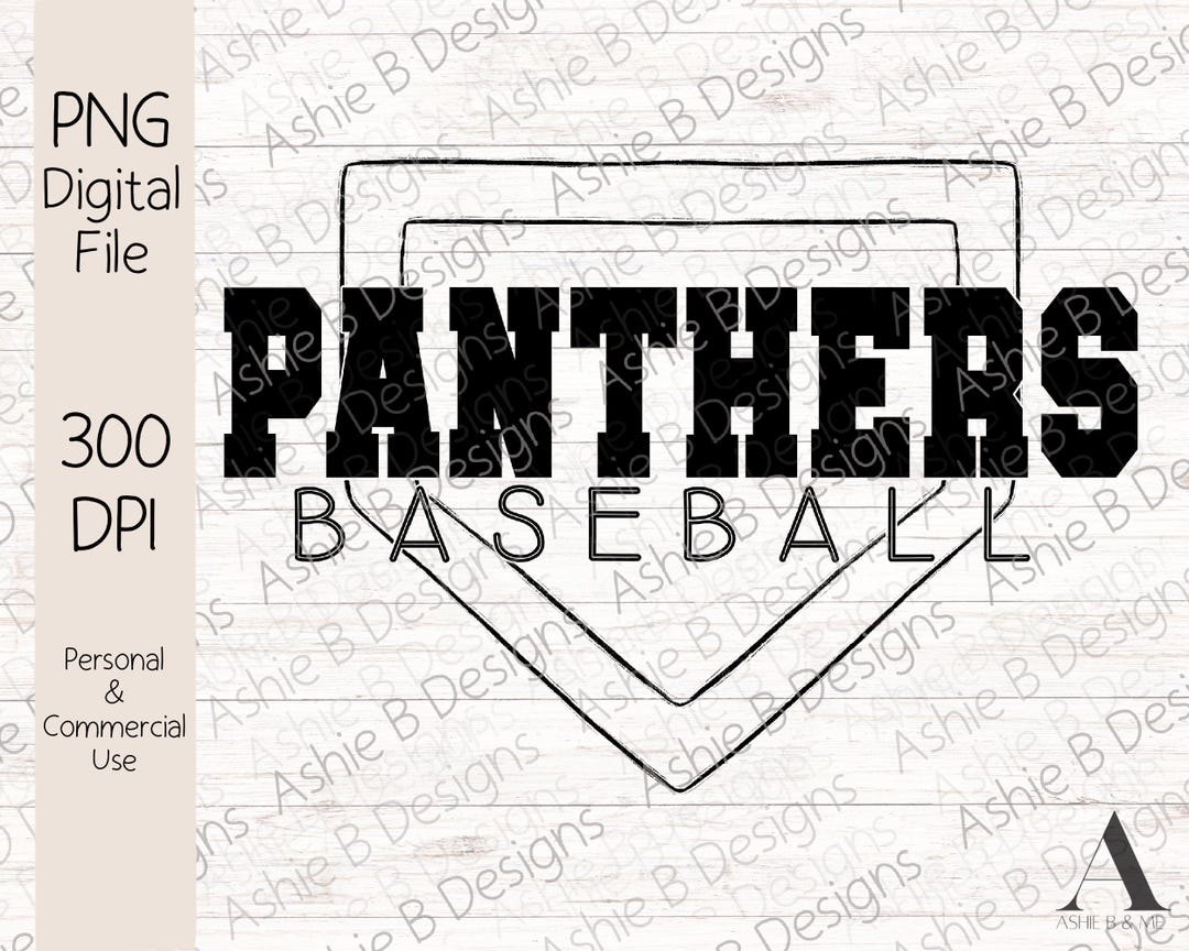 Panthers Baseball PNG, Mascot Baseball Sublimation Tshirt Design ...