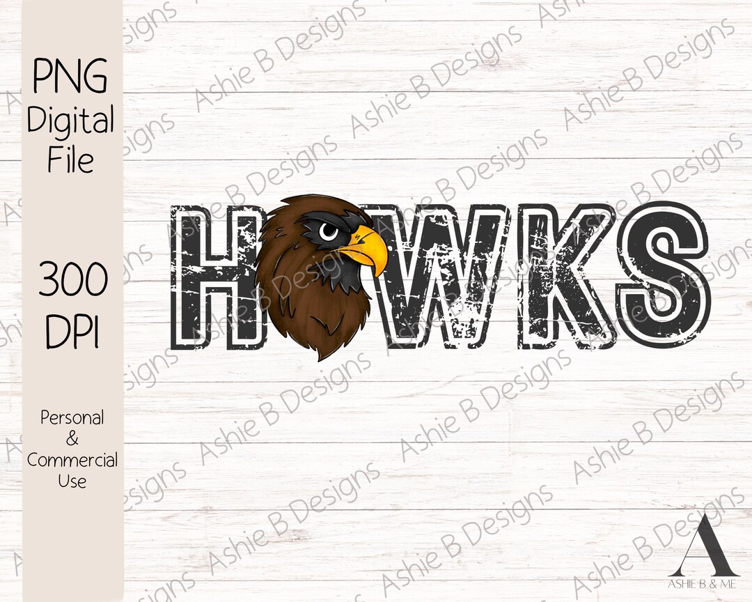 Hawks PNG, Hawks Sports T-shirt Design, Digital Download - Etsy