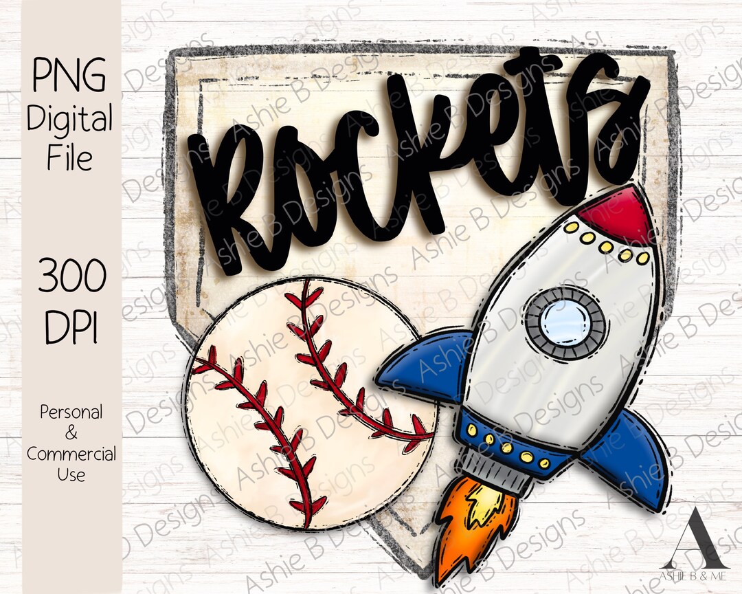 Rockets Baseball PNG, Baseball Tshirt Design, Sublimation, Digital ...
