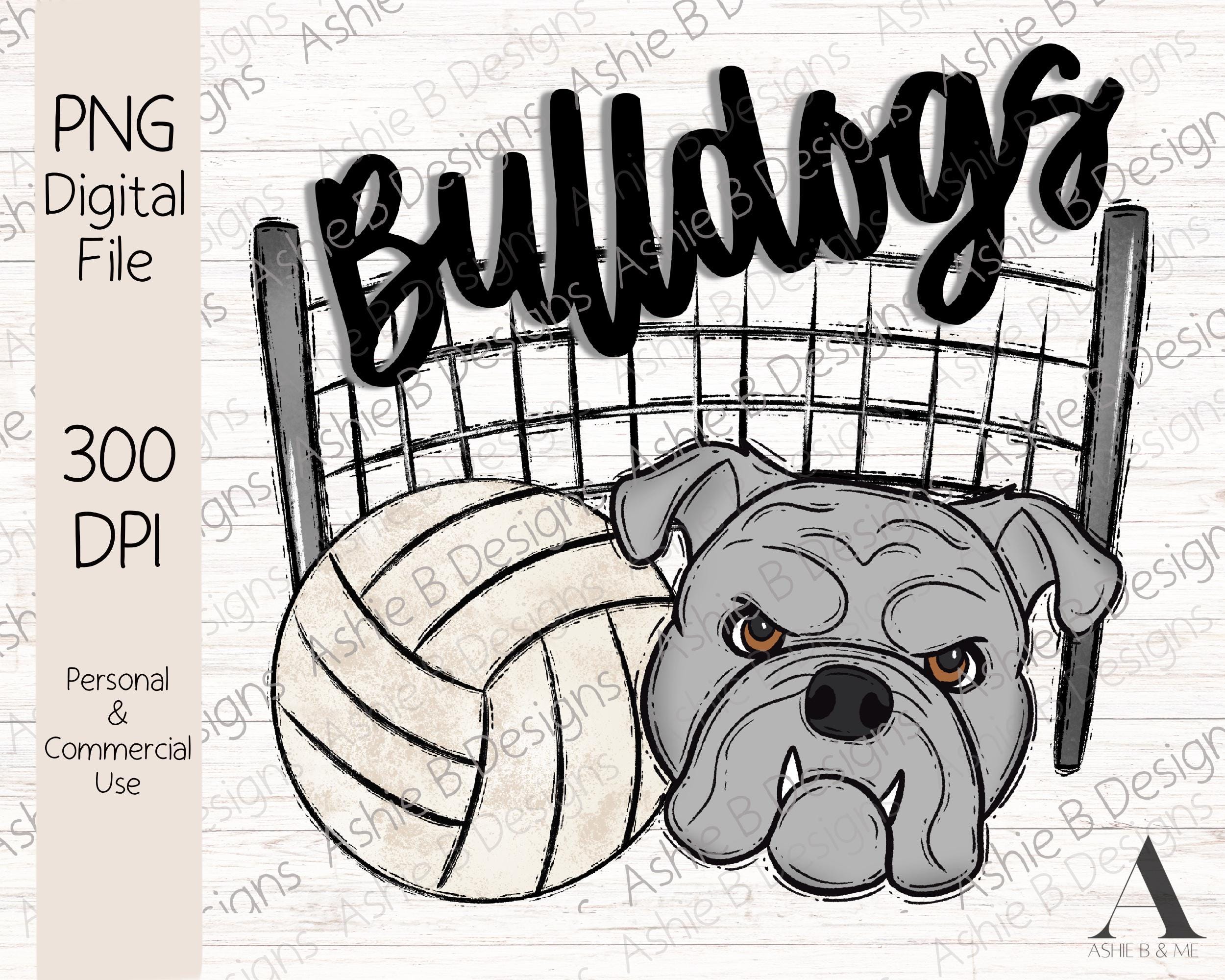 Bulldogs Volleyball PNG, Volleyball Tshirt Design, Digital Download ...