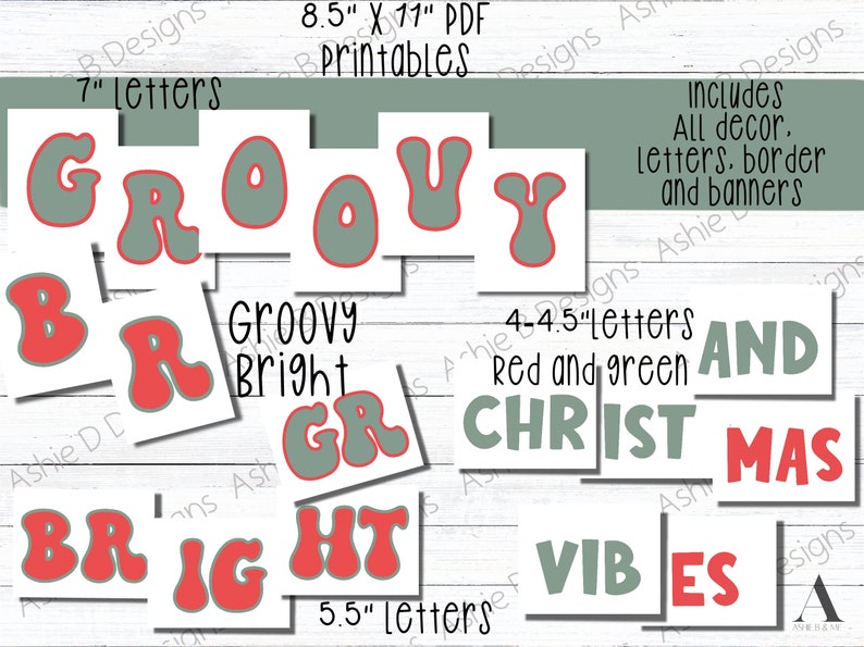 Classroom Door Decor, Groovy and Bright Christmas Vibes Bulletin Board ...