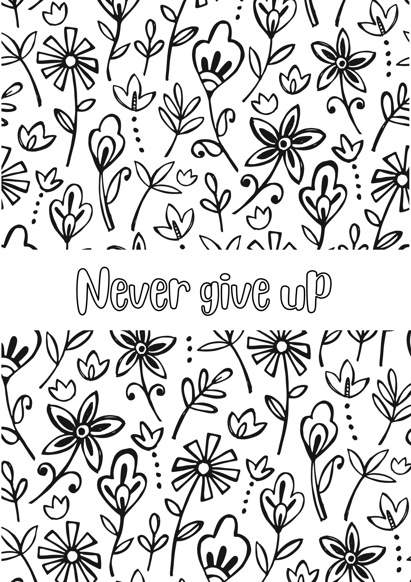 Motivational Colouring Pages Children Digital - Etsy