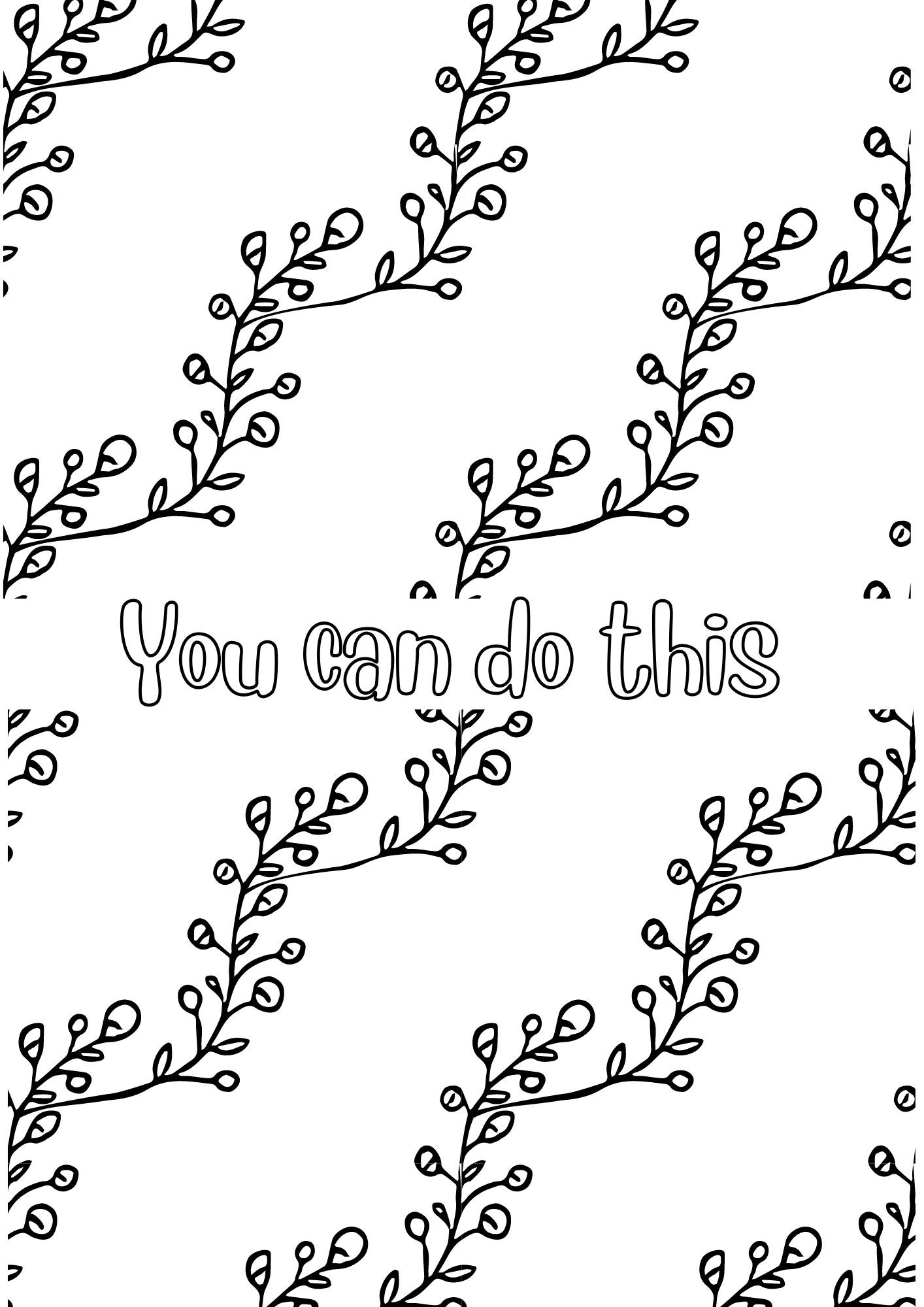 Motivational Colouring Pages Children Digital - Etsy