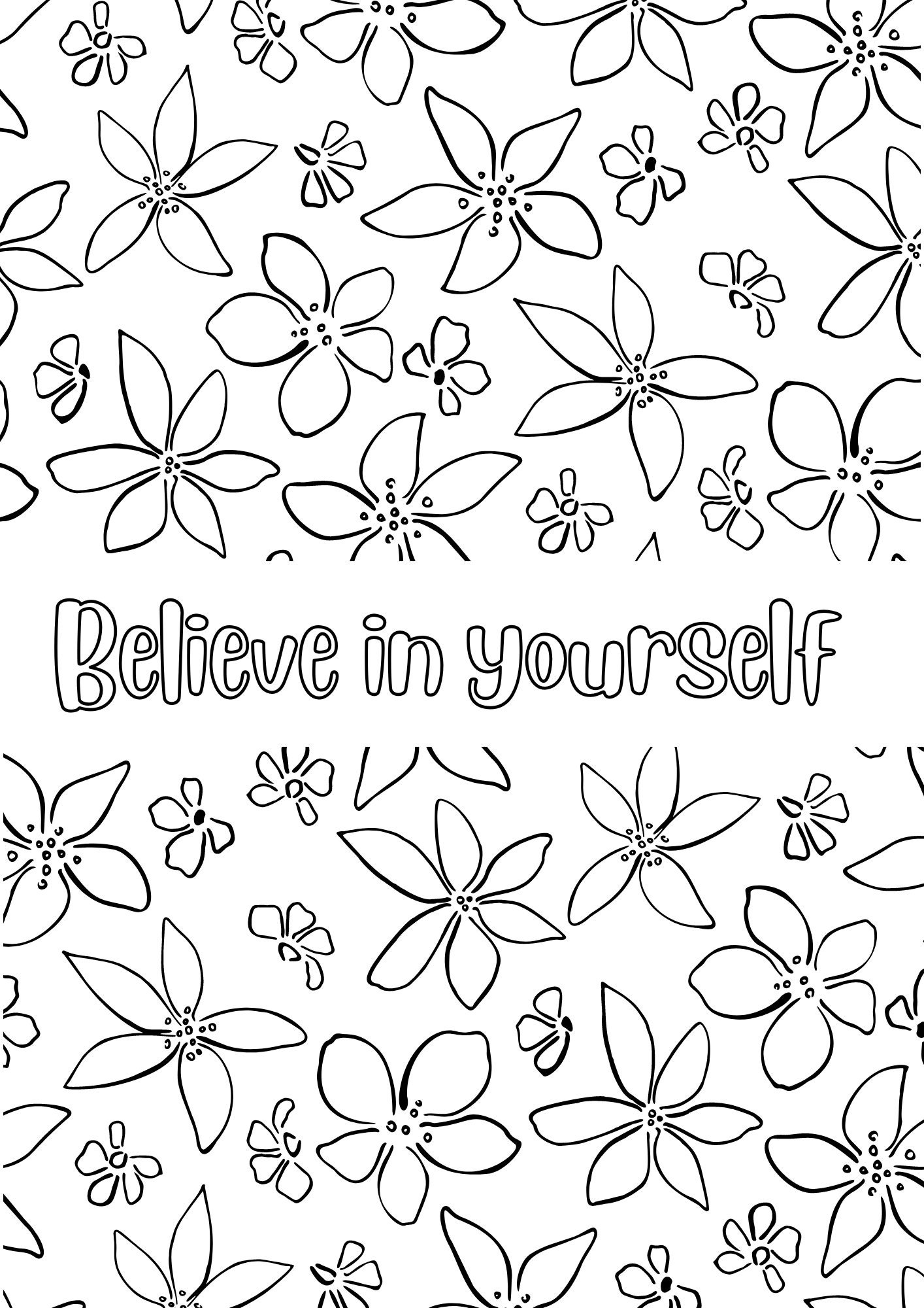 Motivational Colouring Pages Children Digital - Etsy