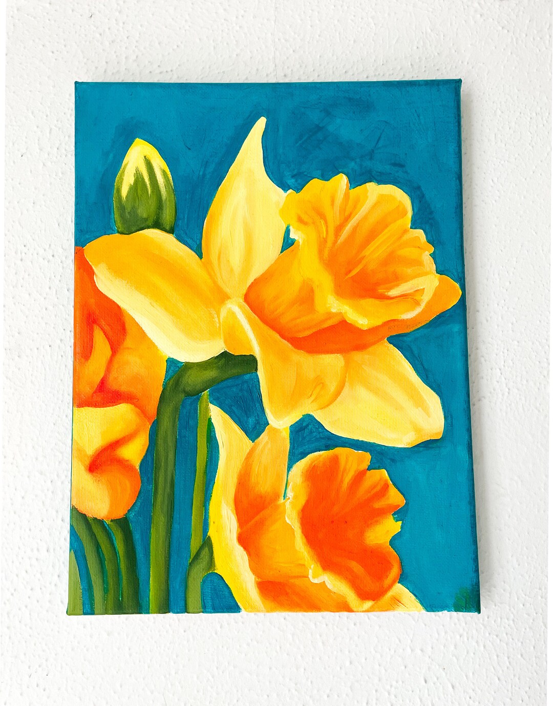 Original Oil Painting of Daffodils daffodil Daydreams Part I - Etsy