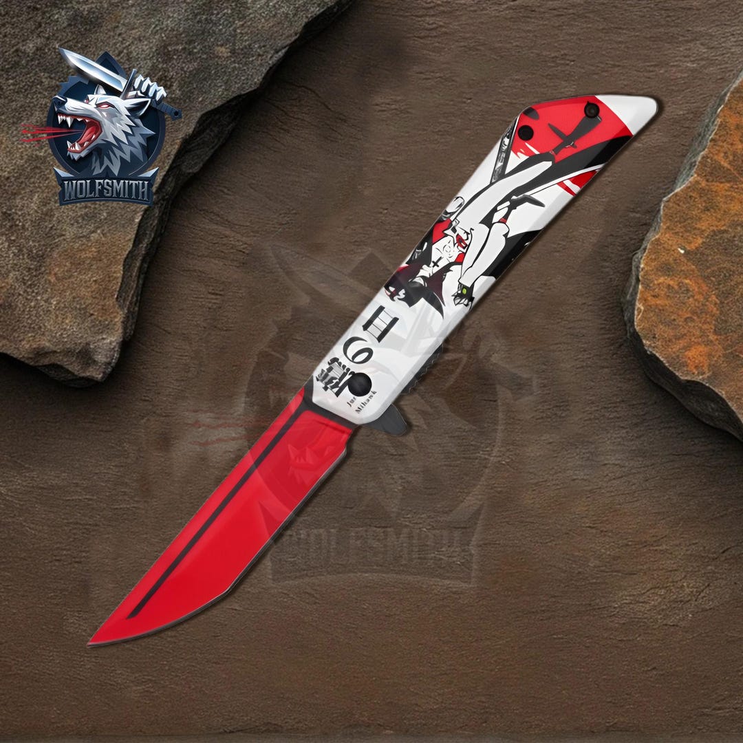 Mihawk Theme Spring Assisted Pocket Knife 8" Collectible Knife for ...