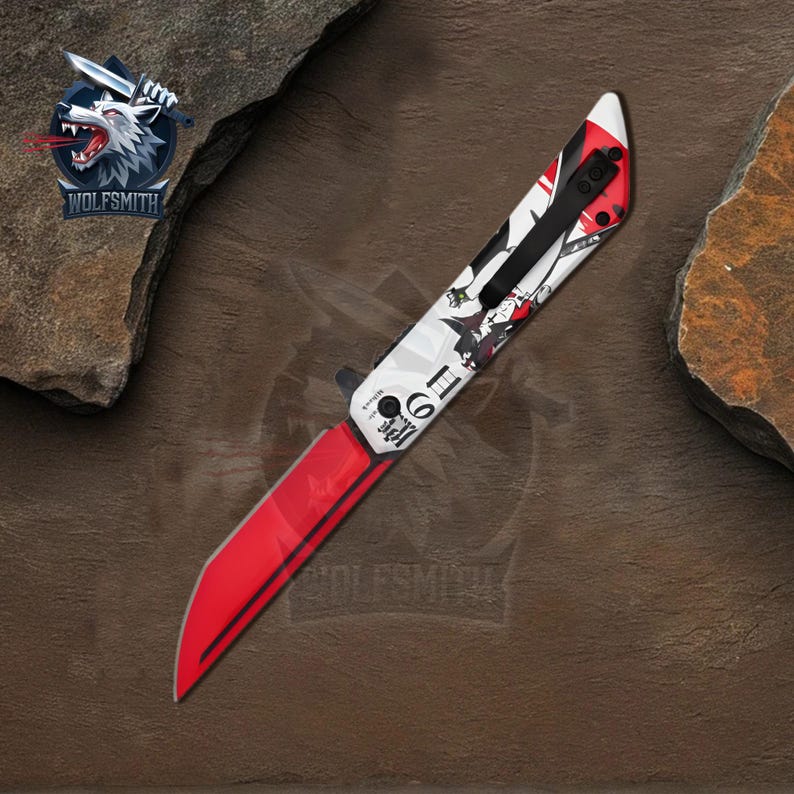 Mihawk Theme Spring Assisted Pocket Knife 8" Collectible Knife for ...