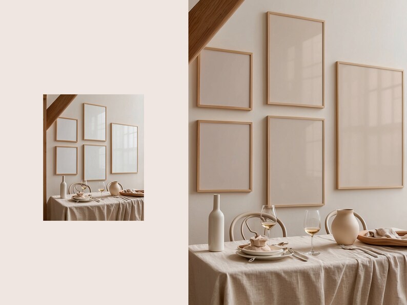 Minimalist Frame Mockup Pack - Instant Download - Editable Smart Object ...