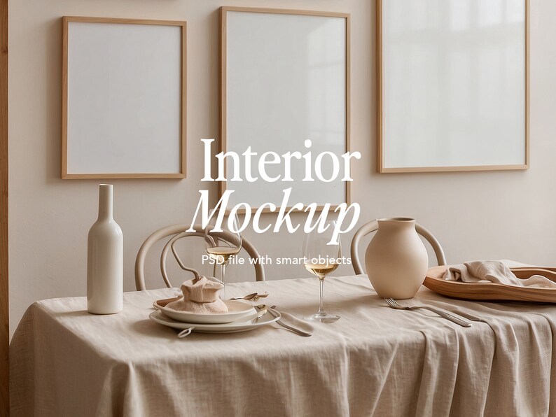 Minimalist Frame Mockup Pack - Instant Download - Editable Smart Object ...