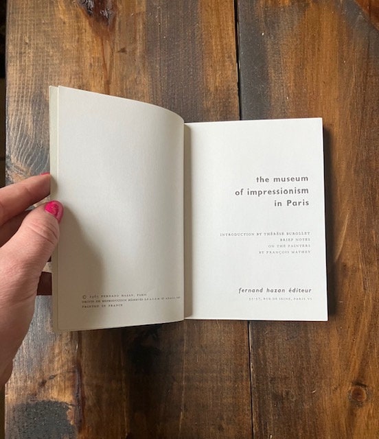 The Museum of Impressionism in Paris Fernard Hazan Published by Fernand ...