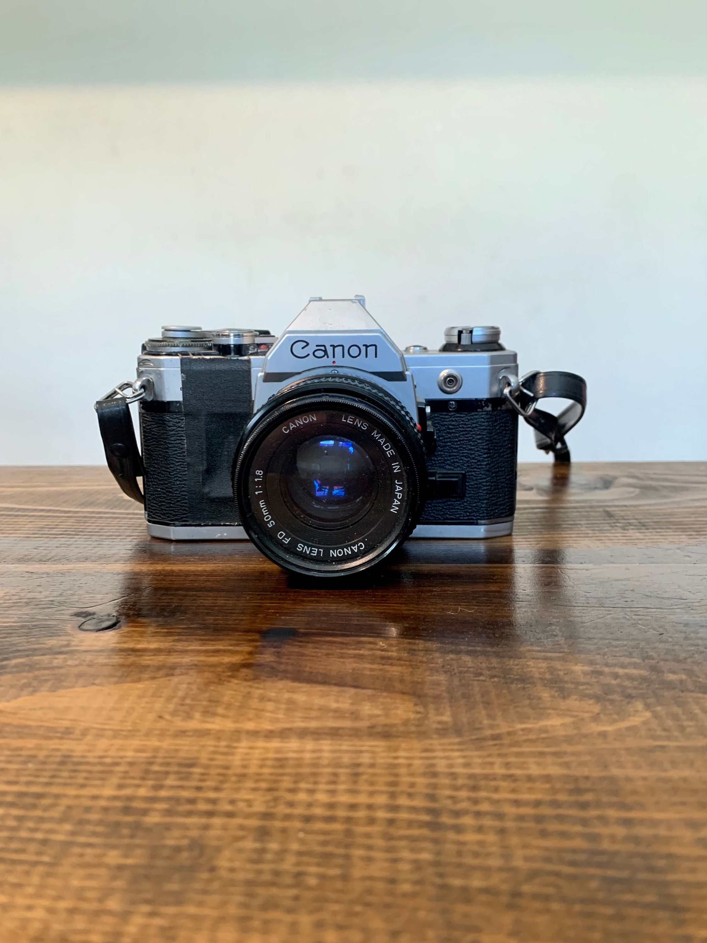 Canon AE-1 Manual Camera With Strap, Large Canon Case, 5 Lenses, Photoflash, and 35mm Film ...