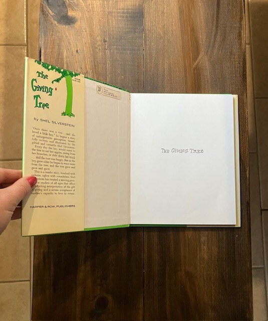 The Giving Tree by Shel Silverstein 1964 Trade Edition - Etsy