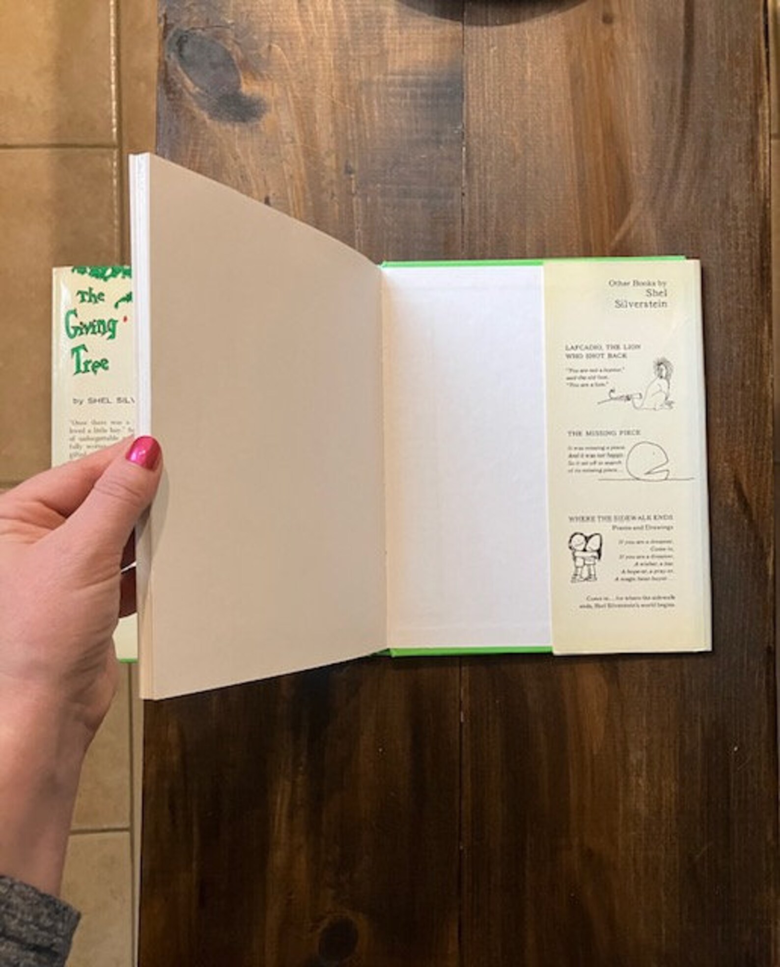 The Giving Tree by Shel Silverstein 1964 Trade Edition Hardcover ...