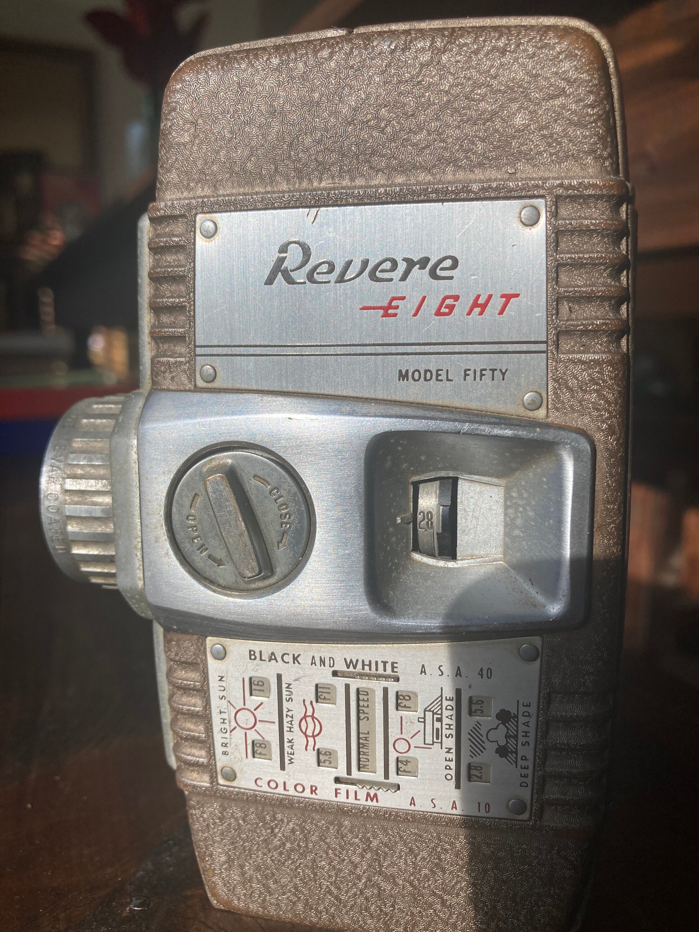 Revere Eight Model 50 8mm Movie Camera Vintage 1940s Beautiful Camera ...