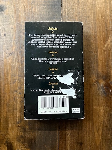 Anne Rice Belinda as Anne Rampling Vintage Jove Edition Paperback 1988 ...