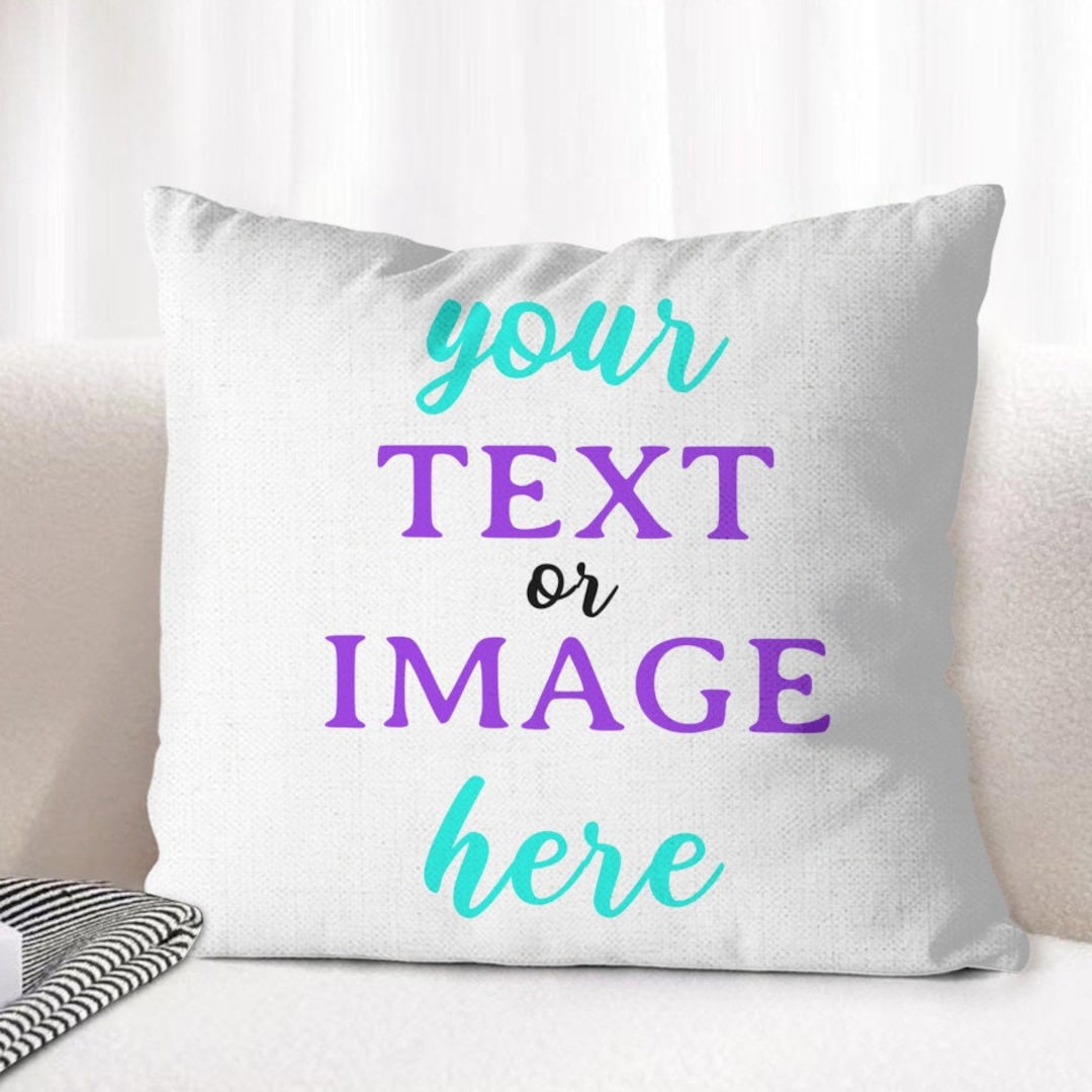 Custom Pillow Case With Your Photo, Picture Personalized Linen ...