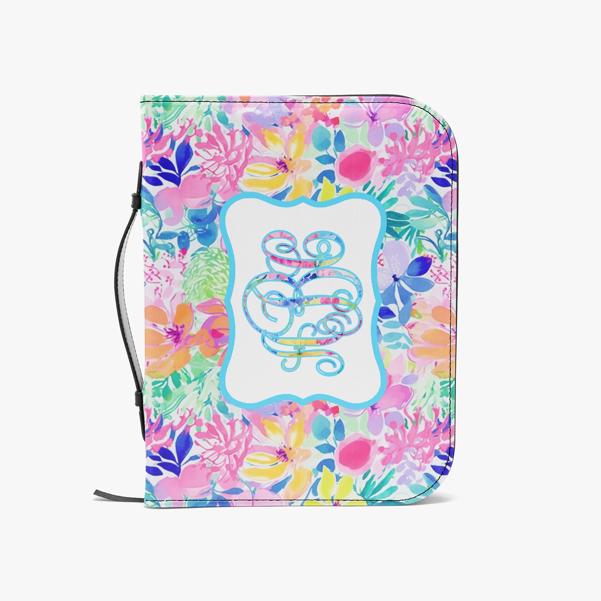 Monogram Bible Cover Personalized Book Cover Custom Name Bible Cover ...