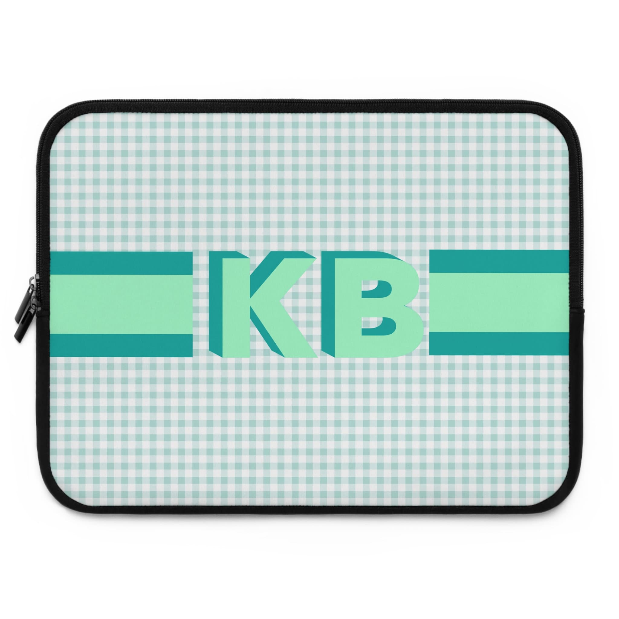 Custom Laptop Case With Name Shadow Monogram Laptop Sleeve Personalized ...