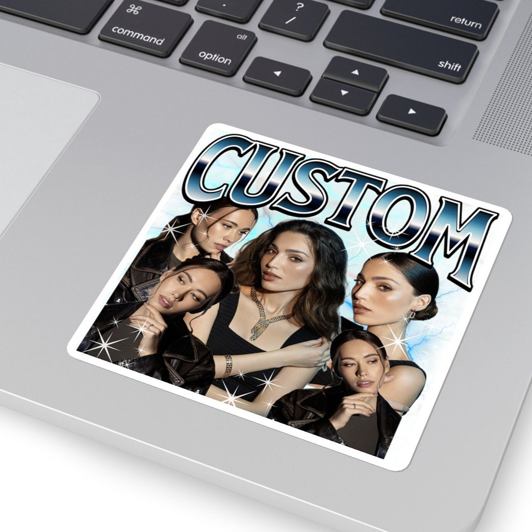 Custom Bootleg Sticker Portrait Decal With Photos Personalized Funny ...